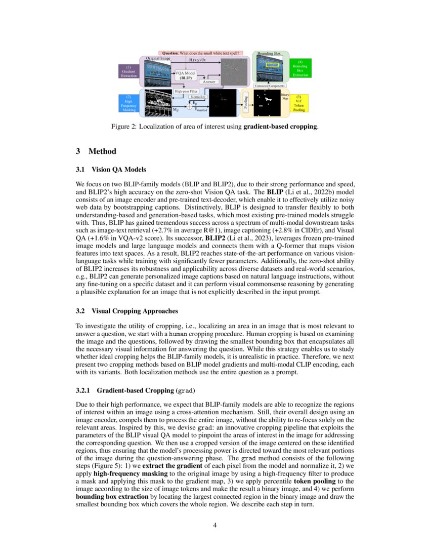 Using Visual Cropping to Enhance Fine-Detail Question Answering of BLIP-Family Models | DeepAI