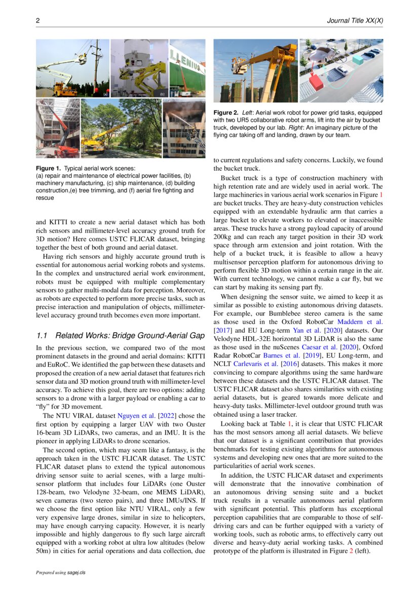 Ustc Flicar A Multisensor Fusion Dataset Of Lidar Inertial Camera For Heavy Duty Autonomous