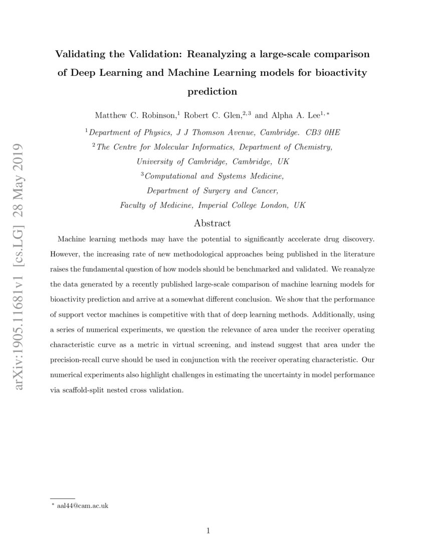 Validating The Validation Reanalyzing A Large Scale Comparison Of Deep