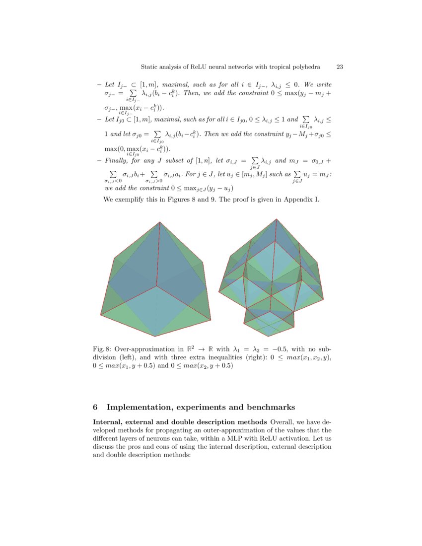 Validation of RELU nets with tropical polyhedra | DeepAI