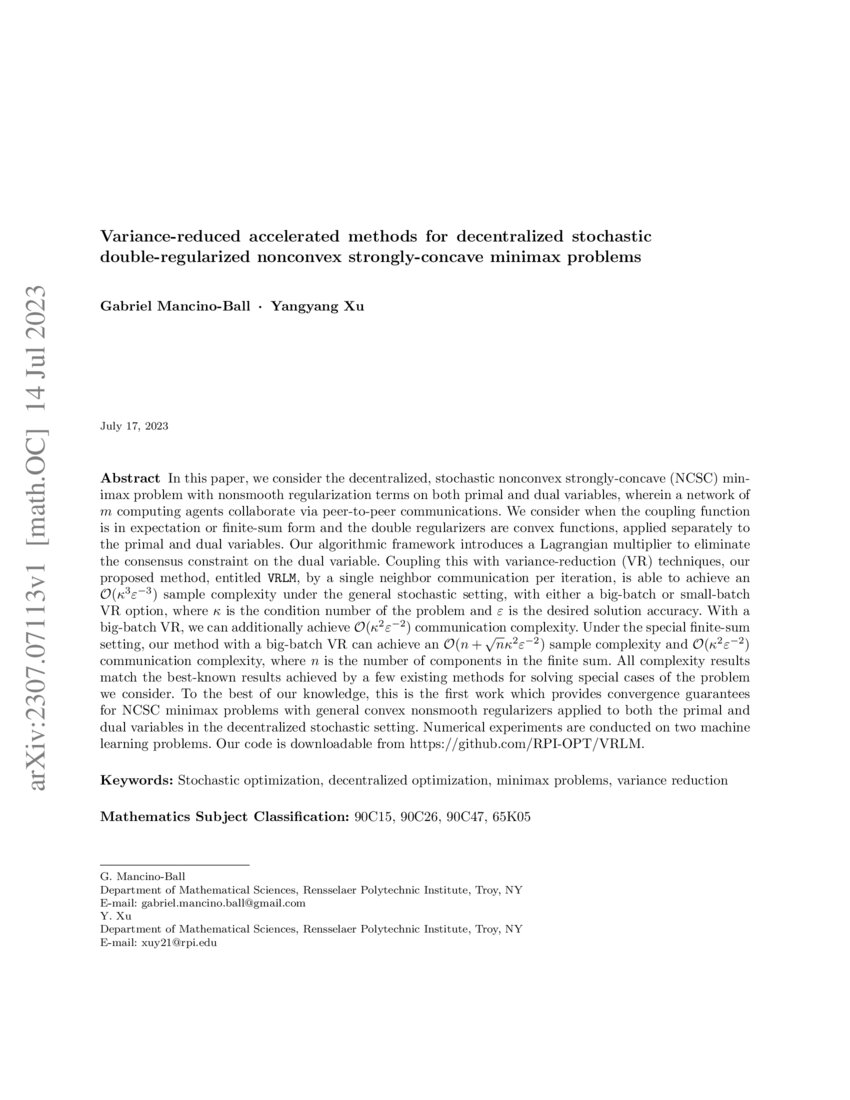 Variance Reduced Accelerated Methods For Decentralized Stochastic
