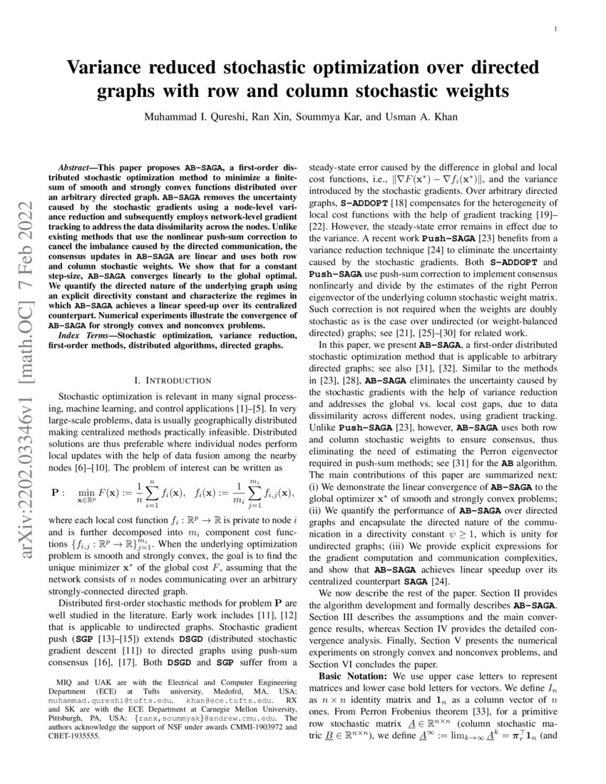 Variance Reduced Stochastic Optimization Over Directed Graphs With Row And Column Stochastic