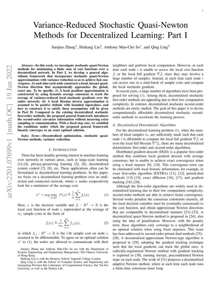 Variance Reduced Stochastic Quasi Newton Methods For Decentralized
