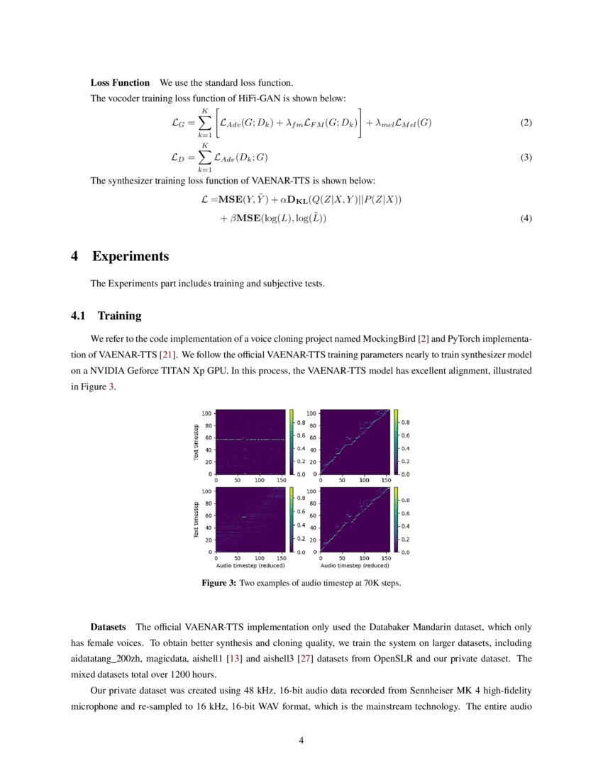 Variational Auto-Encoder based Mandarin Speech Cloning | DeepAI