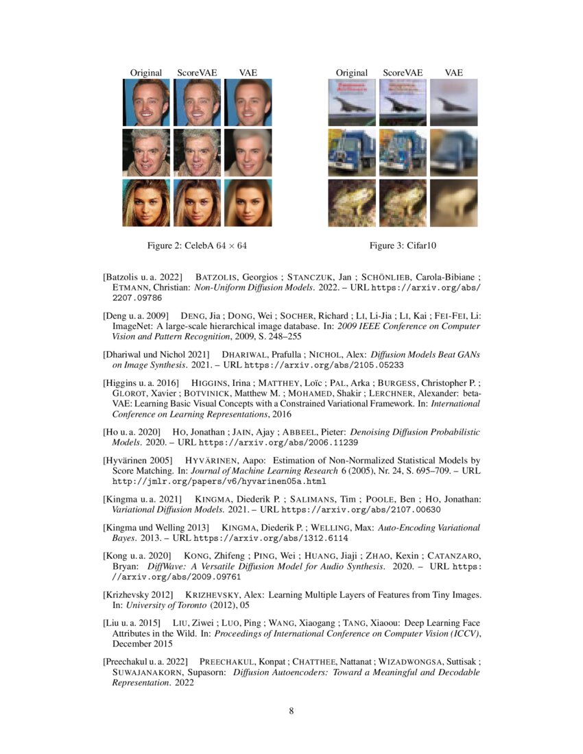 Variational Diffusion Auto Encoder Deep Latent Variable Model With Unconditional Diffusion