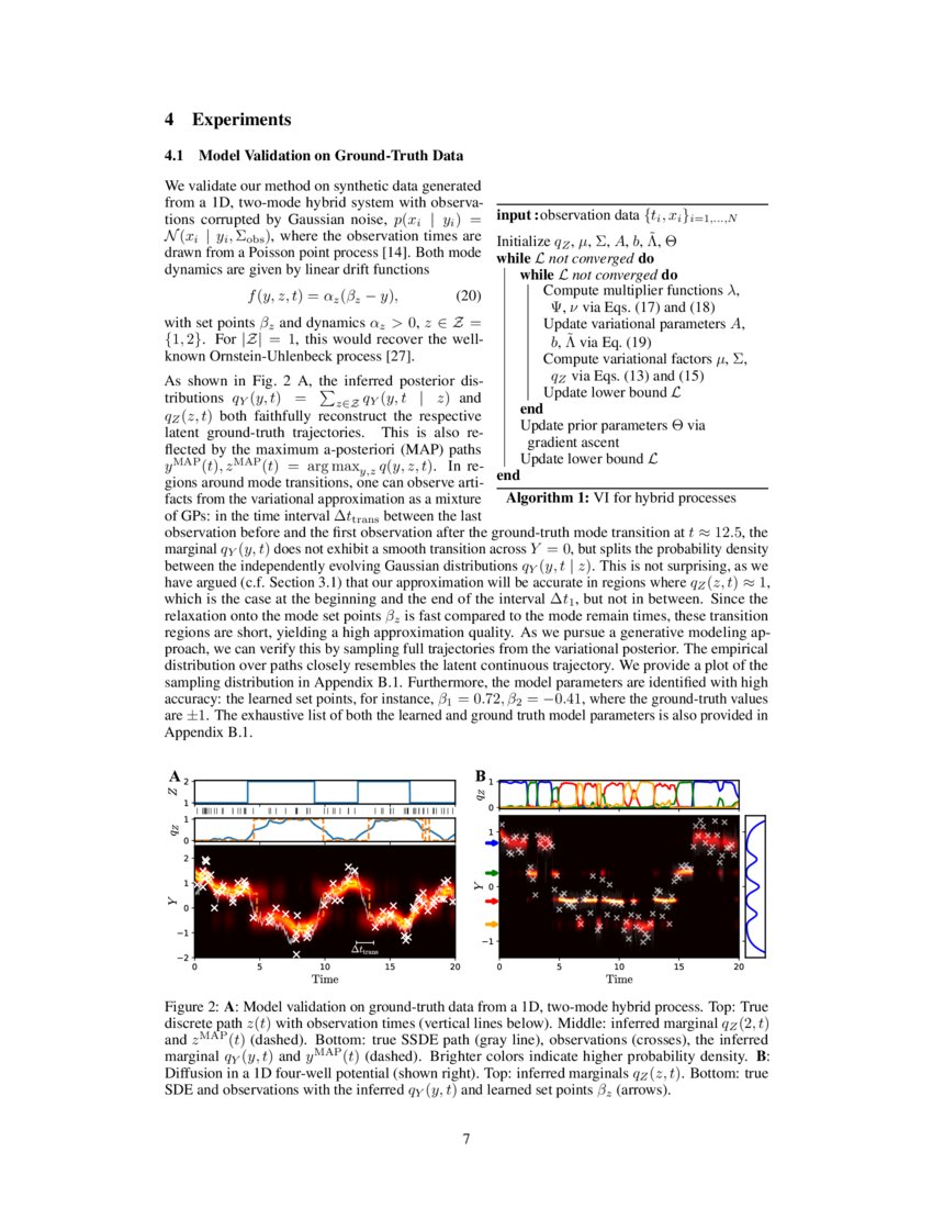 Variational Inference For Continuous Time Switching Dynamical Systems Deepai