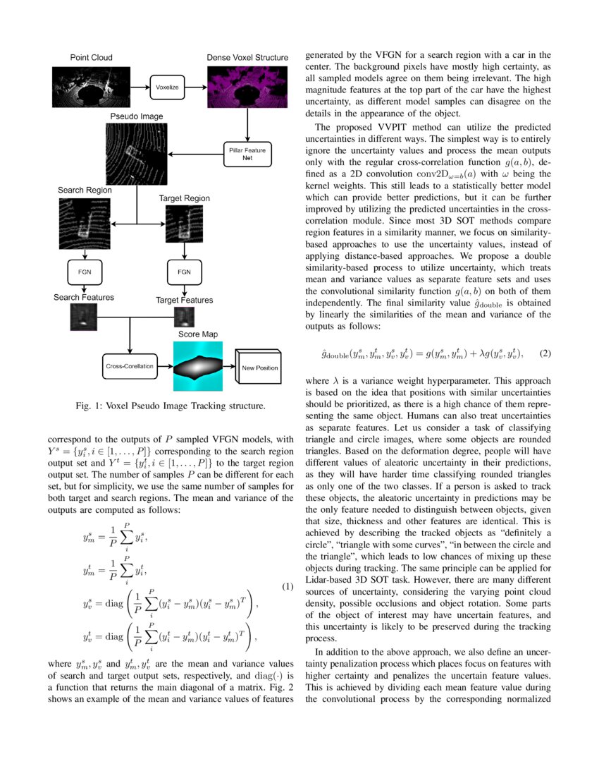 Variational Voxel Pseudo Image Tracking | DeepAI