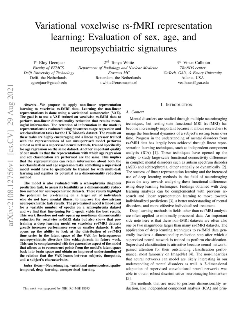 Variational Voxelwise Rs Fmri Representation Learning Evaluation Of