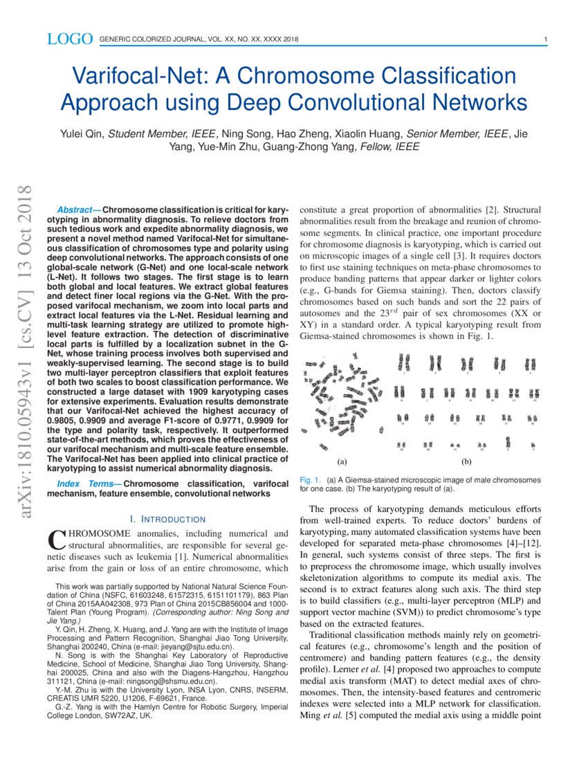 Varifocal-Net: A Chromosome Classification Approach using Deep ... Varifocal-Net: A Chromosome Classification Approach using Deep ...