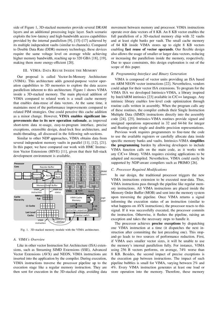 Vector In Memory Architecture for simple and high efficiency computing | DeepAI