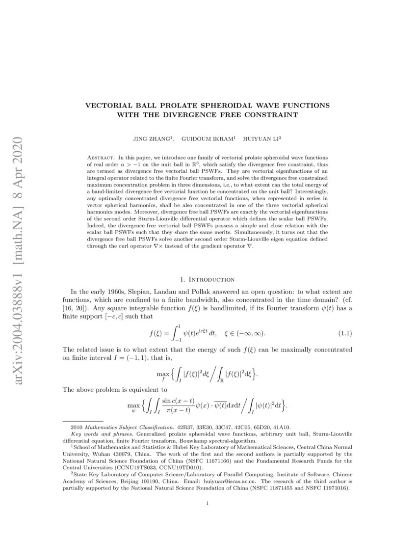 Vectorial Ball Prolate Spheroidal Wave Functions With The Divergence