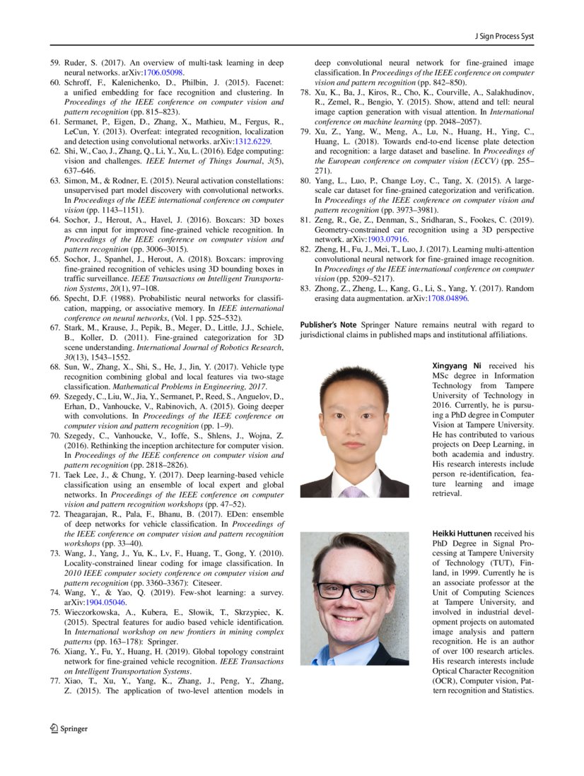 Vehicle Attribute Recognition by Appearance: Computer Vision Methods ...
