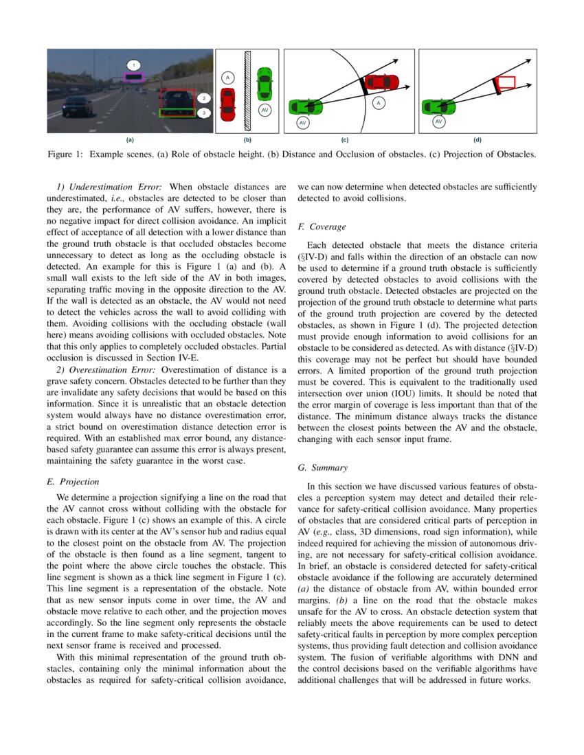 Verifiable Obstacle Detection Deepai