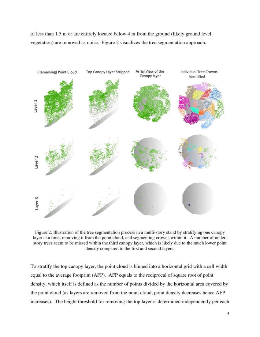 Vertical Stratification Of Forest Canopy For Segmentation Of Under Story Trees Within Small
