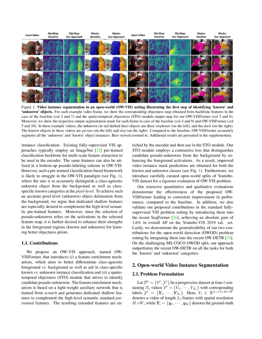 Video Instance Segmentation In An Open World Deepai