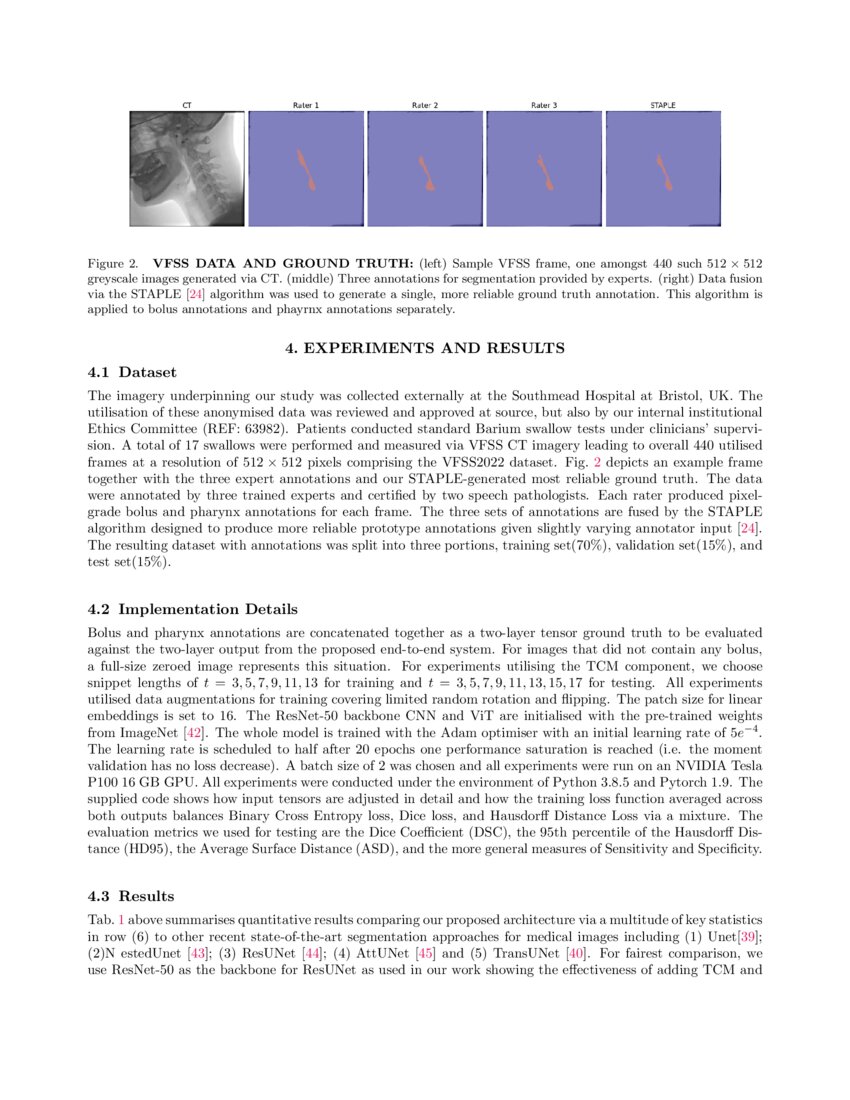 Video-TransUNet: Temporally Blended Vision Transformer for CT VFSS Instance Segmentation | DeepAI