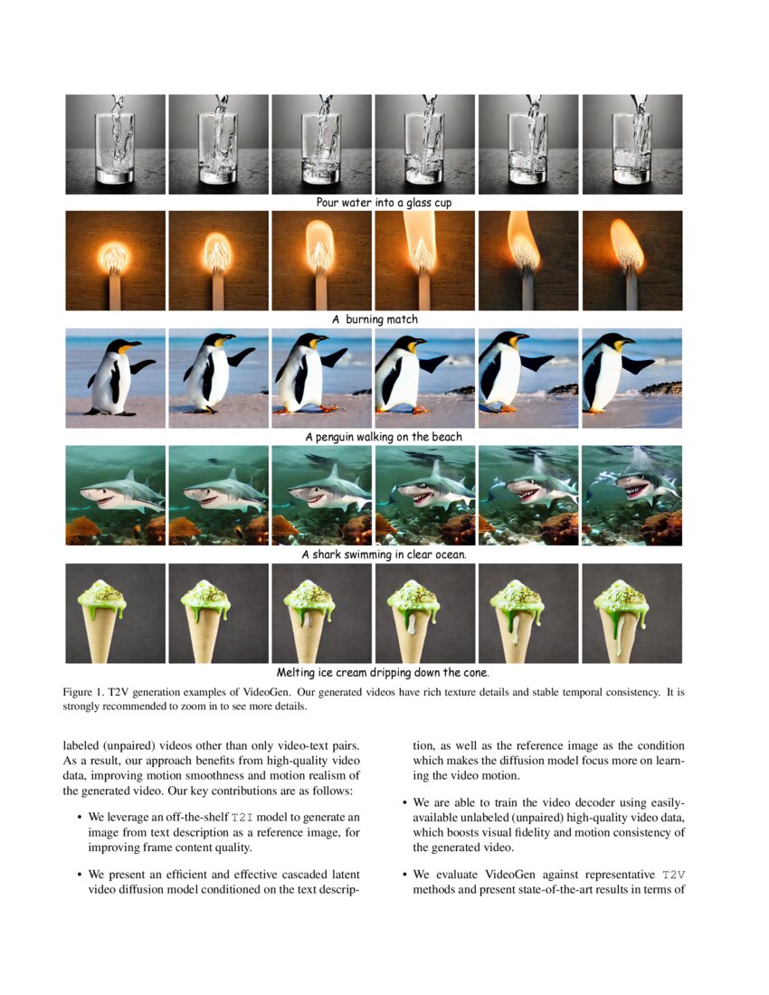 VideoGen: A Reference-Guided Latent Diffusion Approach for High Definition Text-to-Video ...