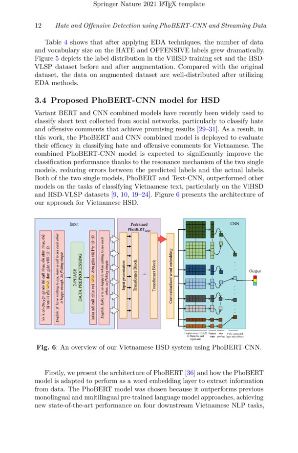 Vietnamese Hate and Offensive Detection using PhoBERT-CNN and Social ...