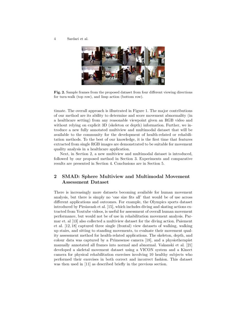 View Invariant Pose Analysis For Human Movement Assessment From Rgb Data Deepai