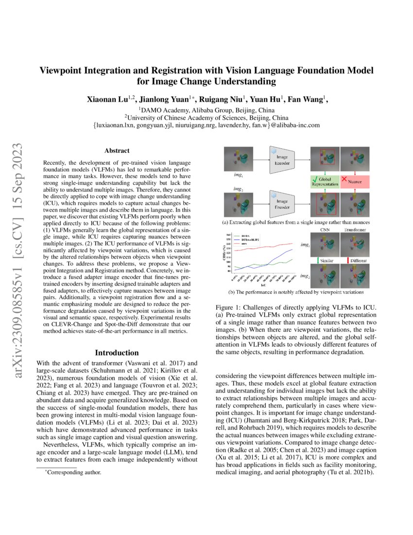 Viewpoint Integration and Registration with Vision Language Foundation ...