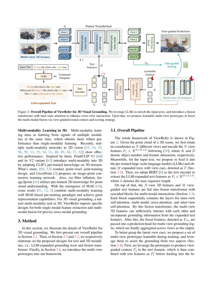 Viewrefer Grasp The Multi View Knowledge For 3d Visual Grounding With Gpt And Prototype
