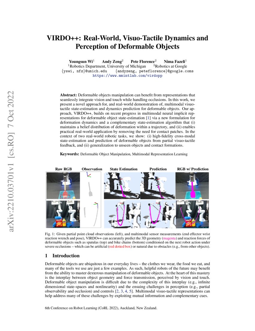 Virdo Real World Visuo Tactile Dynamics And Perception Of