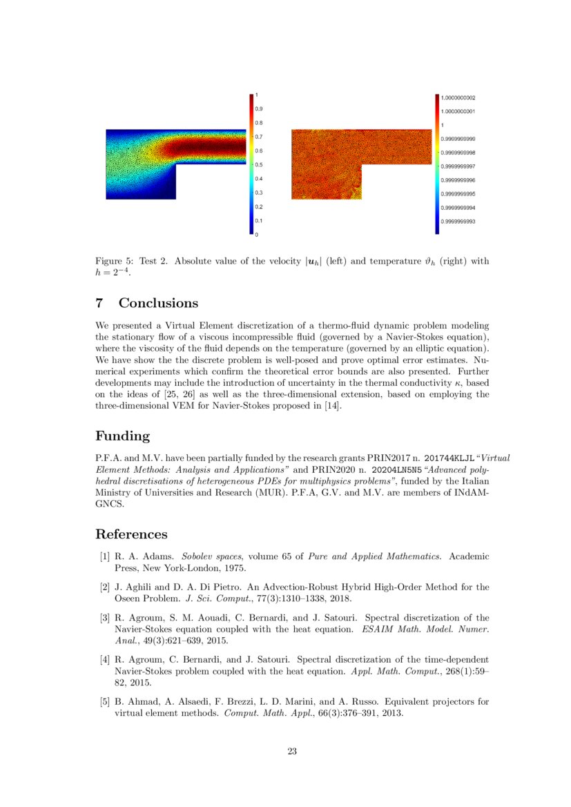Virtual Element Method For The Navier Stokes Equation Coupled With The Heat Equation Deepai