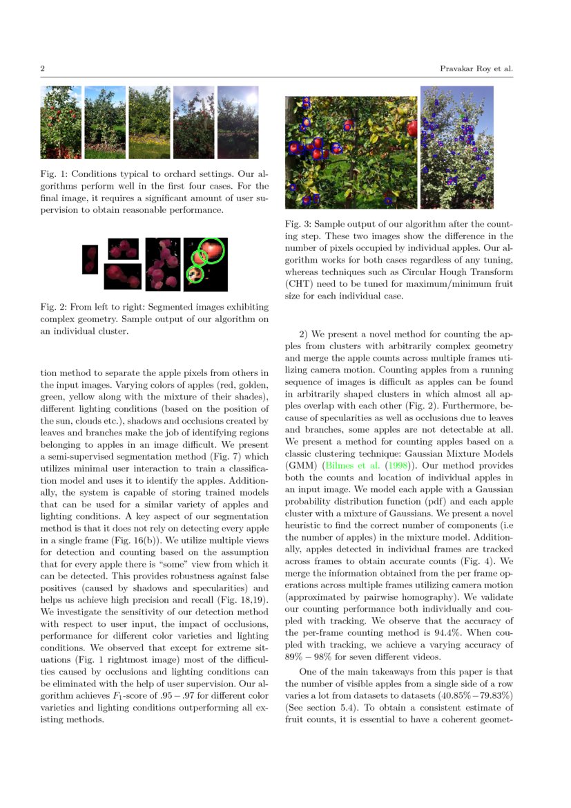 Vision-Based Preharvest Yield Mapping for Apple Orchards | DeepAI