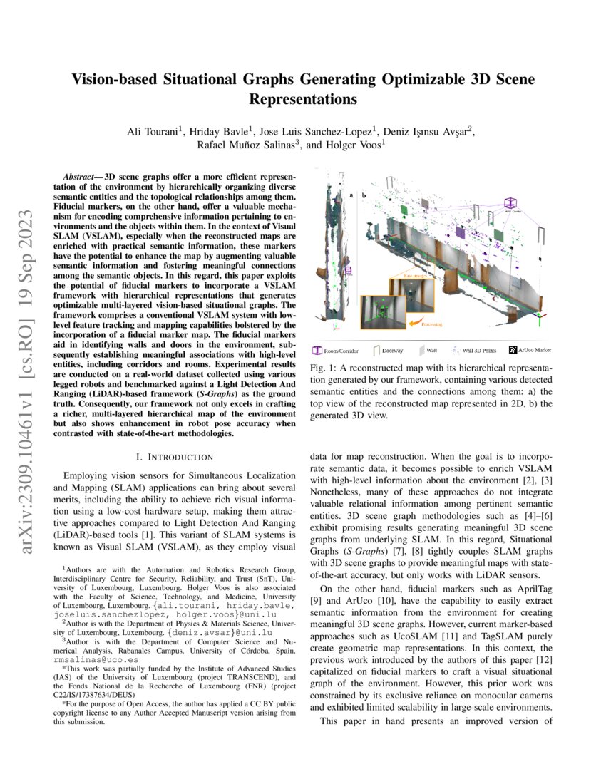Vision-based Situational Graphs Generating Optimizable 3D Scene Representations | DeepAI