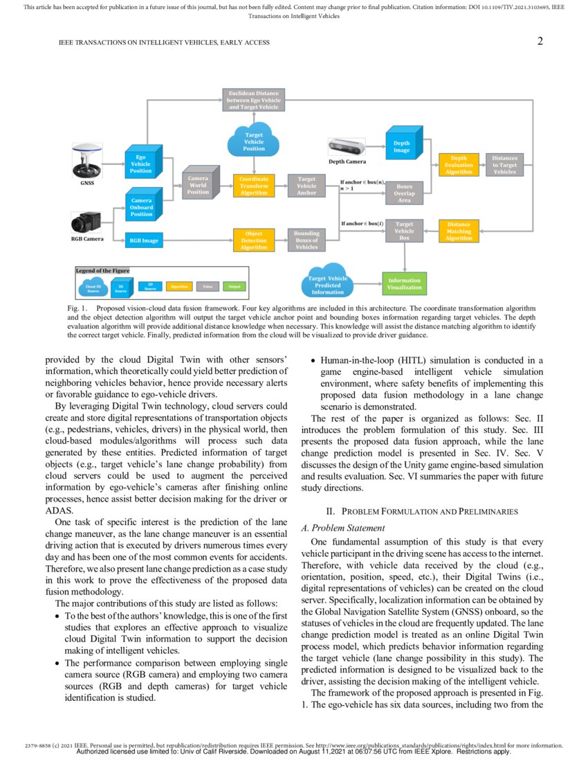 Vision-Cloud Data Fusion for ADAS: A Lane Change Prediction Case Study | DeepAI