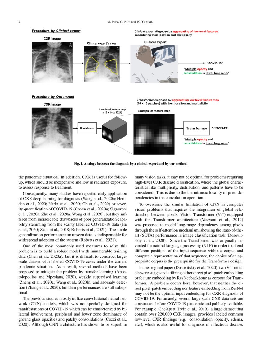 Vision Transformer using Low-level Chest X-ray Feature Corpus for COVID ...