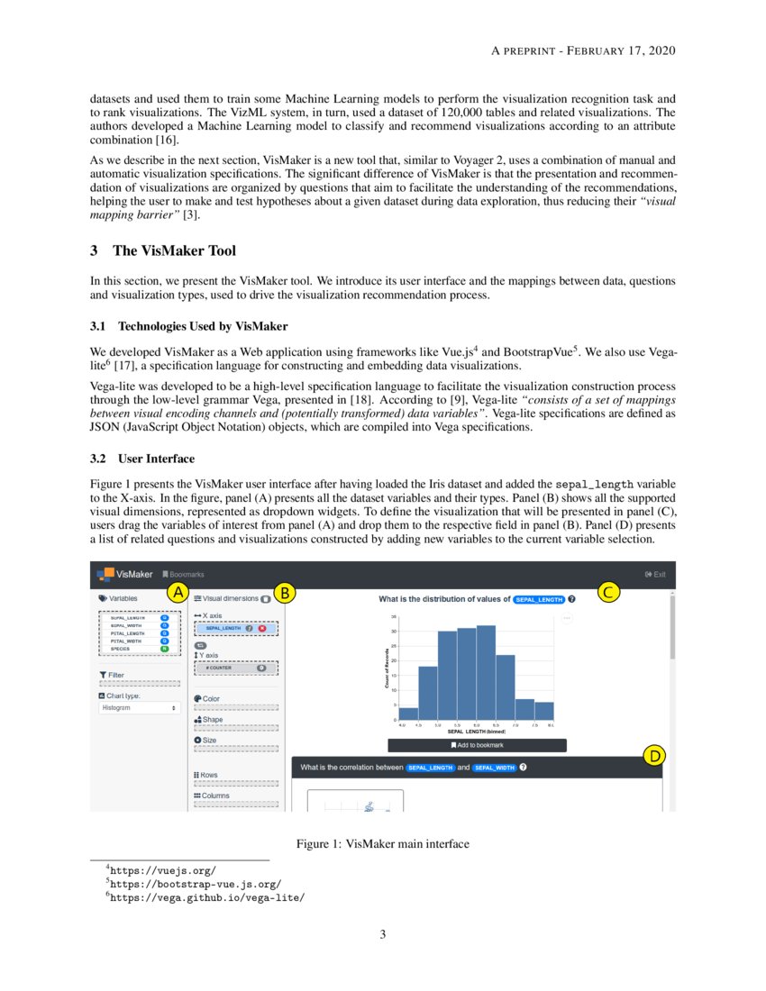 VisMaker: a Question-Oriented Visualization Recommender System for Data ...