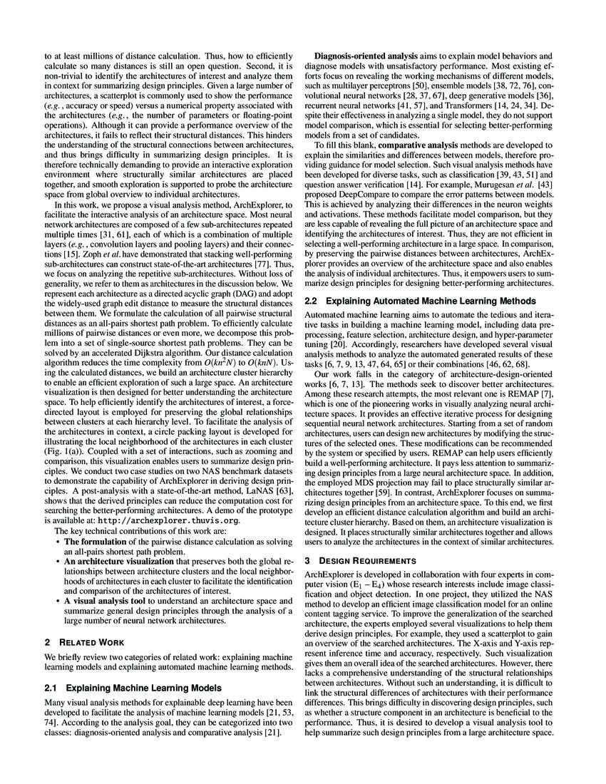 Visual Analysis of Neural Architecture Spaces for Summarizing Design Principles | DeepAI