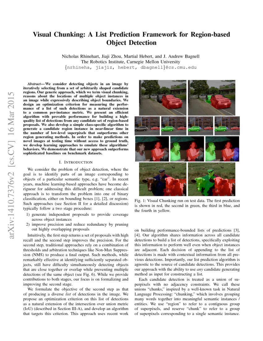 Visual Chunking A List Prediction Framework For Region Based Object 9046