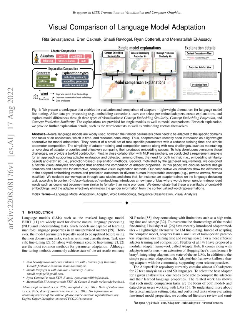 Visual Comparison of Language Model Adaptation | DeepAI