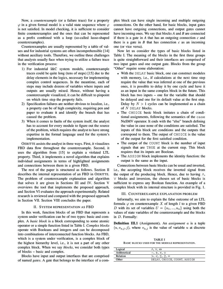 Visual counterexample explanation for model checking with Oeritte | DeepAI