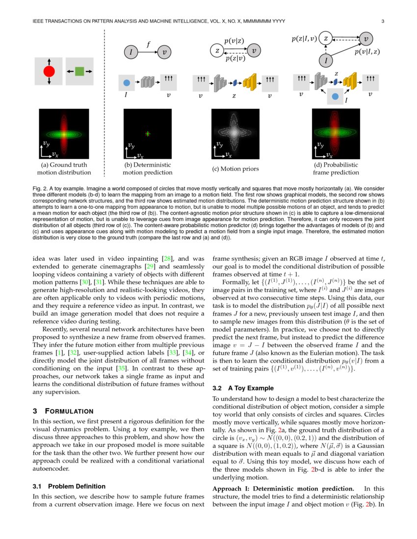 Visual Dynamics: Stochastic Future Generation via Layered Cross Convolutional Networks | DeepAI