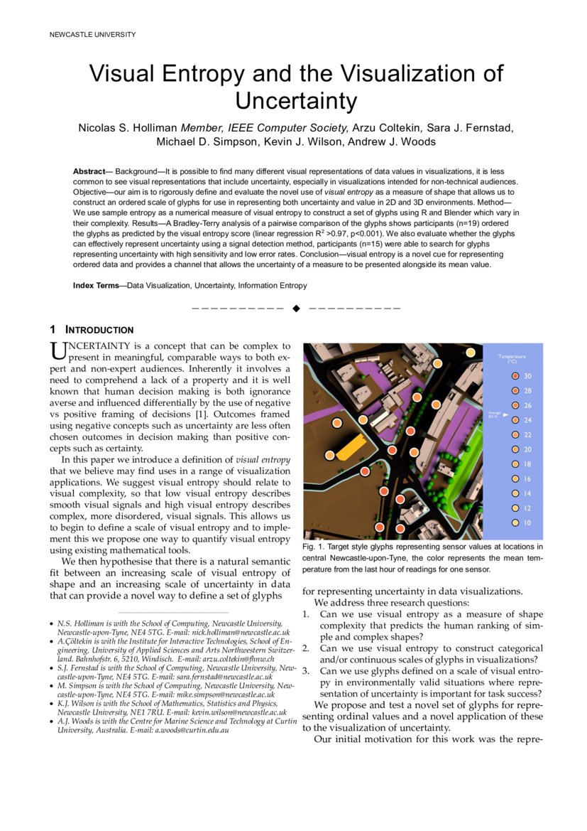 Visual Entropy and the Visualization of Uncertainty | DeepAI