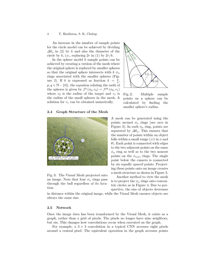 Visual Mesh: Real-time Object Detection Using Constant Sample Density ...