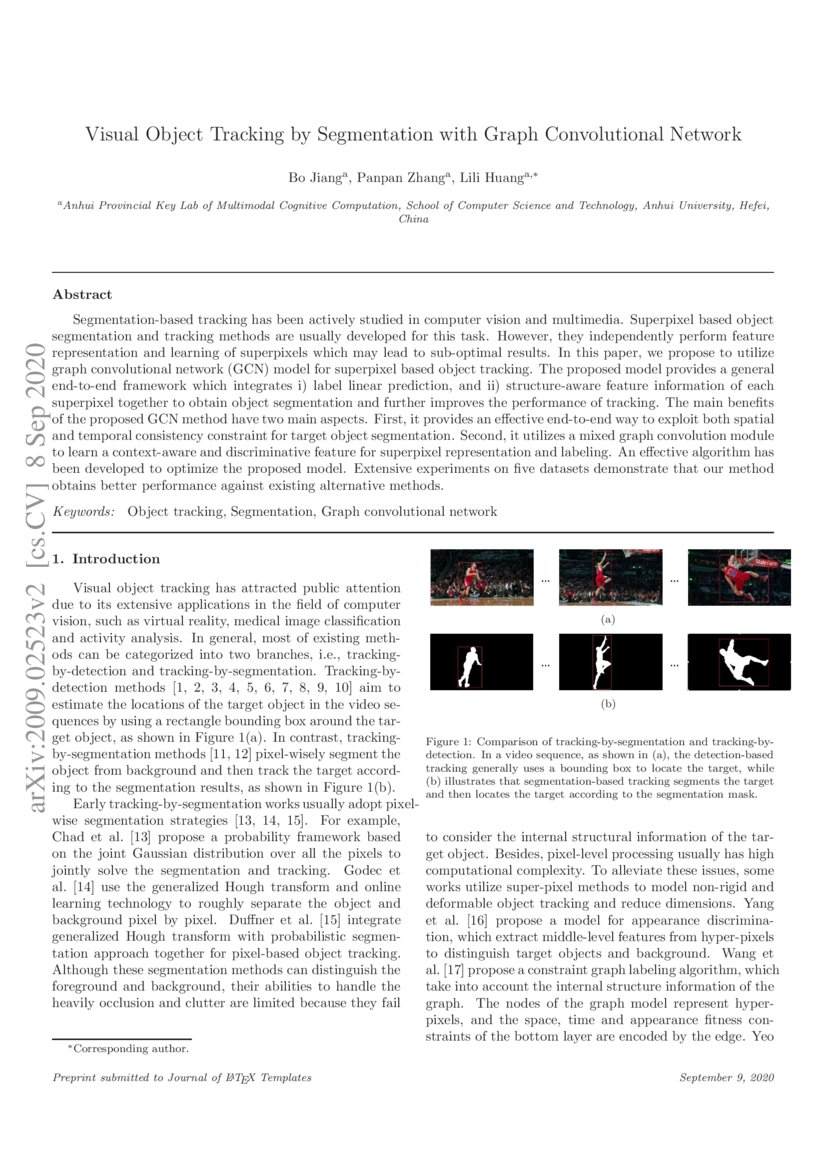 Visual Object Tracking By Segmentation With Graph Convolutional Network