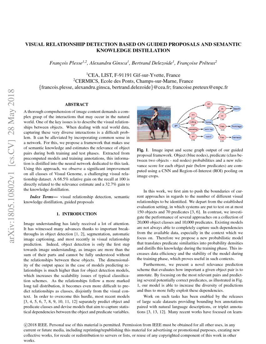 Visual Relationship Detection Based On Guided Proposals And Semantic Knowledge Distillation Deepai