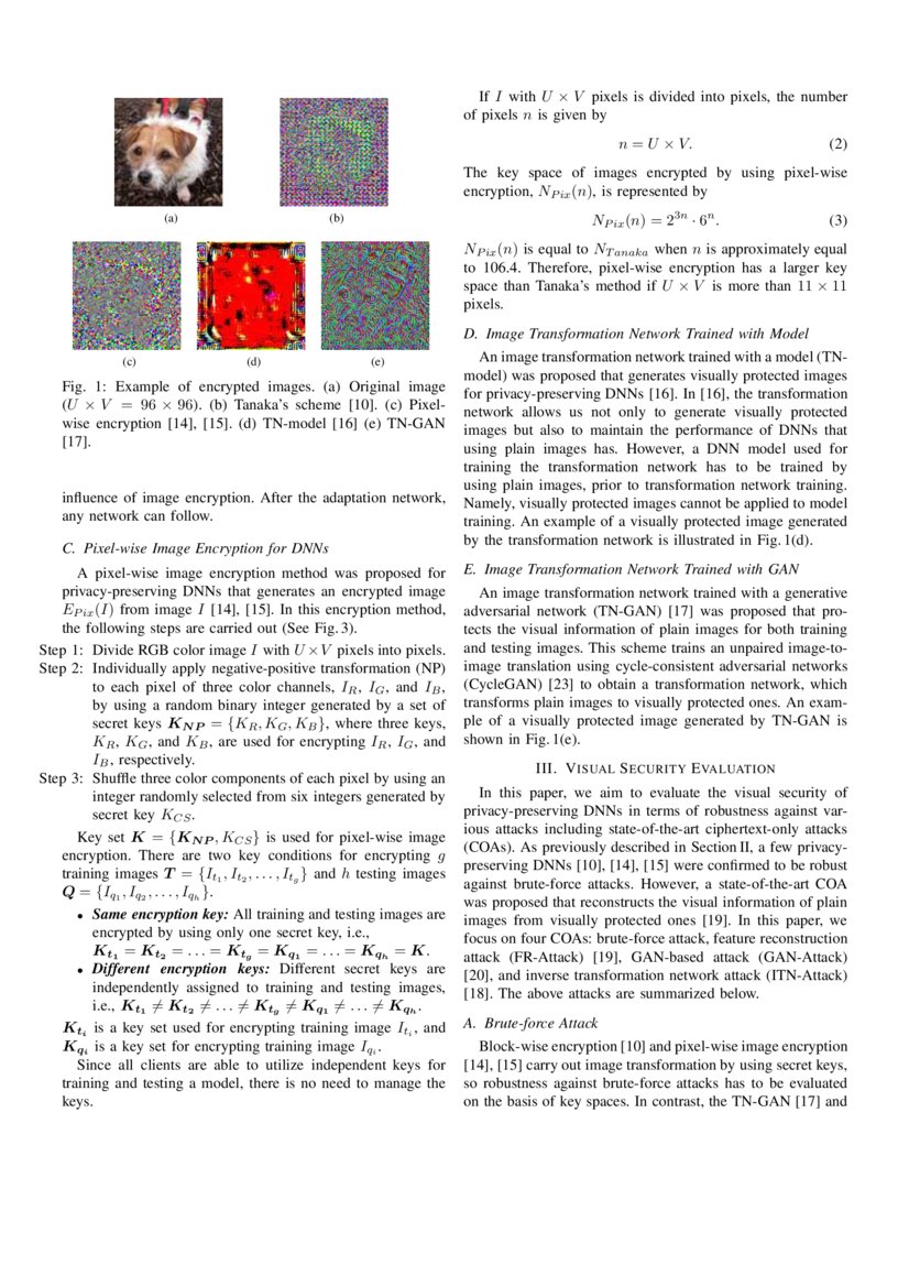 Visual Security Evaluation Of Learnable Image Encryption Methods