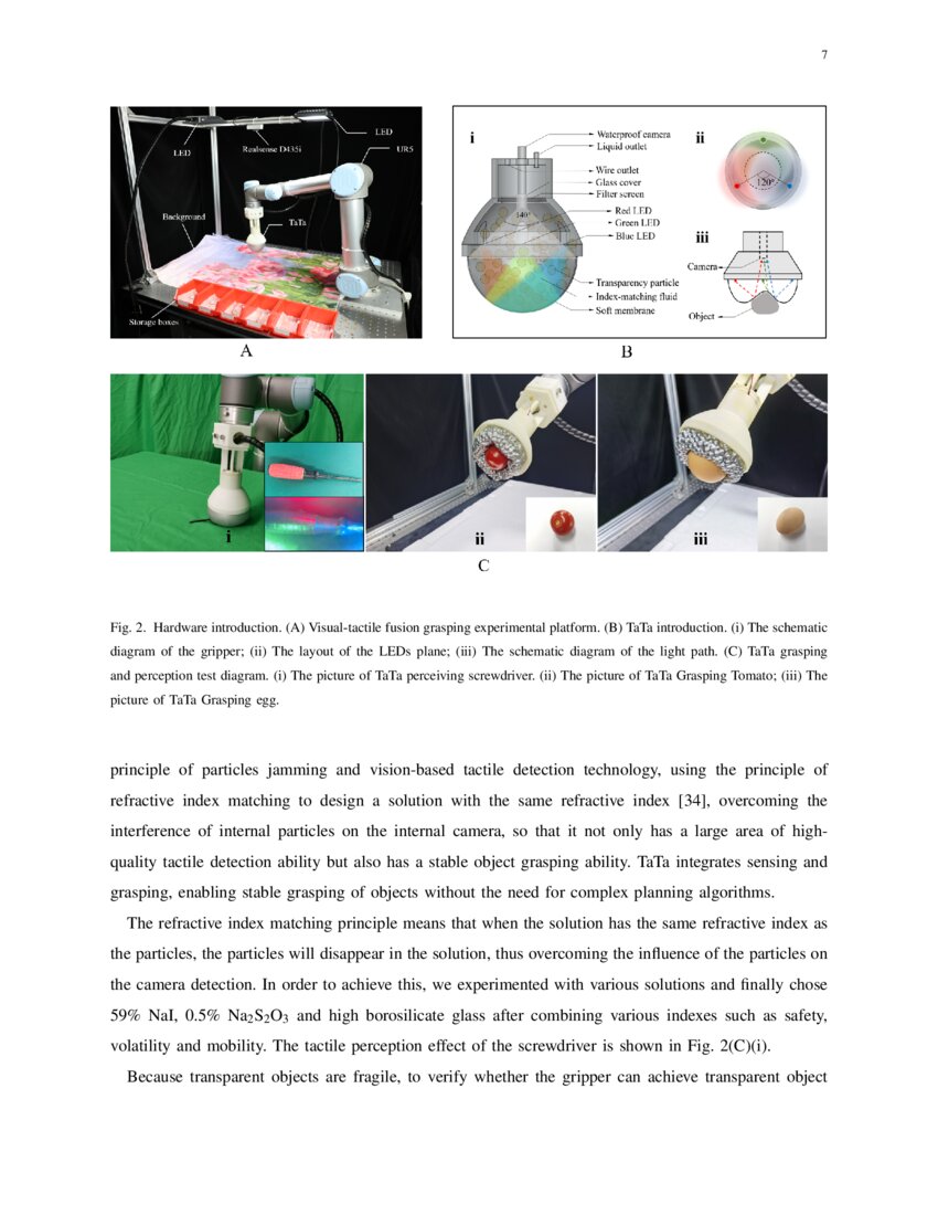 Visual-tactile Fusion for Transparent Object Grasping in Complex Backgrounds | DeepAI