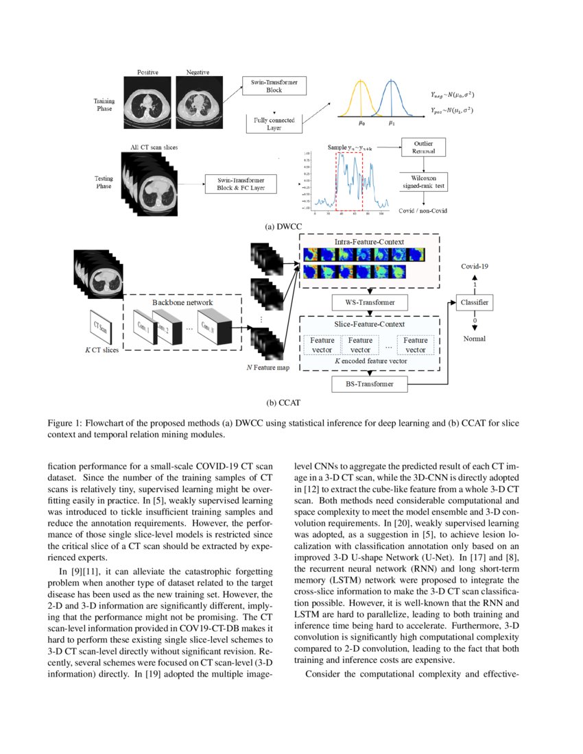 Visual Transformer with Statistical Test for COVID-19 Classification ...