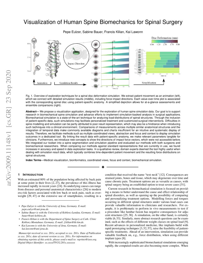 Visualization of Human Spine Biomechanics for Spinal Surgery | DeepAI