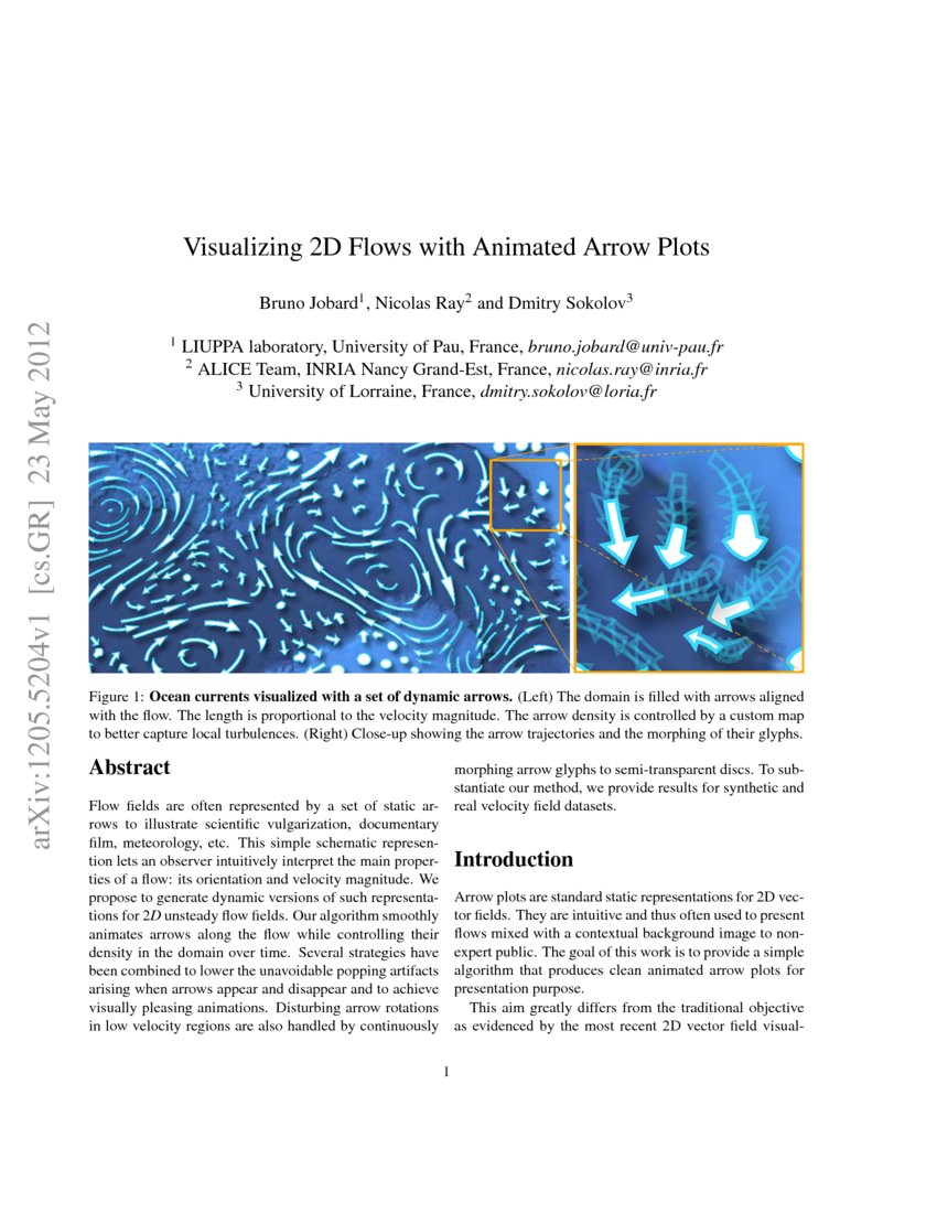 Visualizing 2D Flows with Animated Arrow Plots | DeepAI