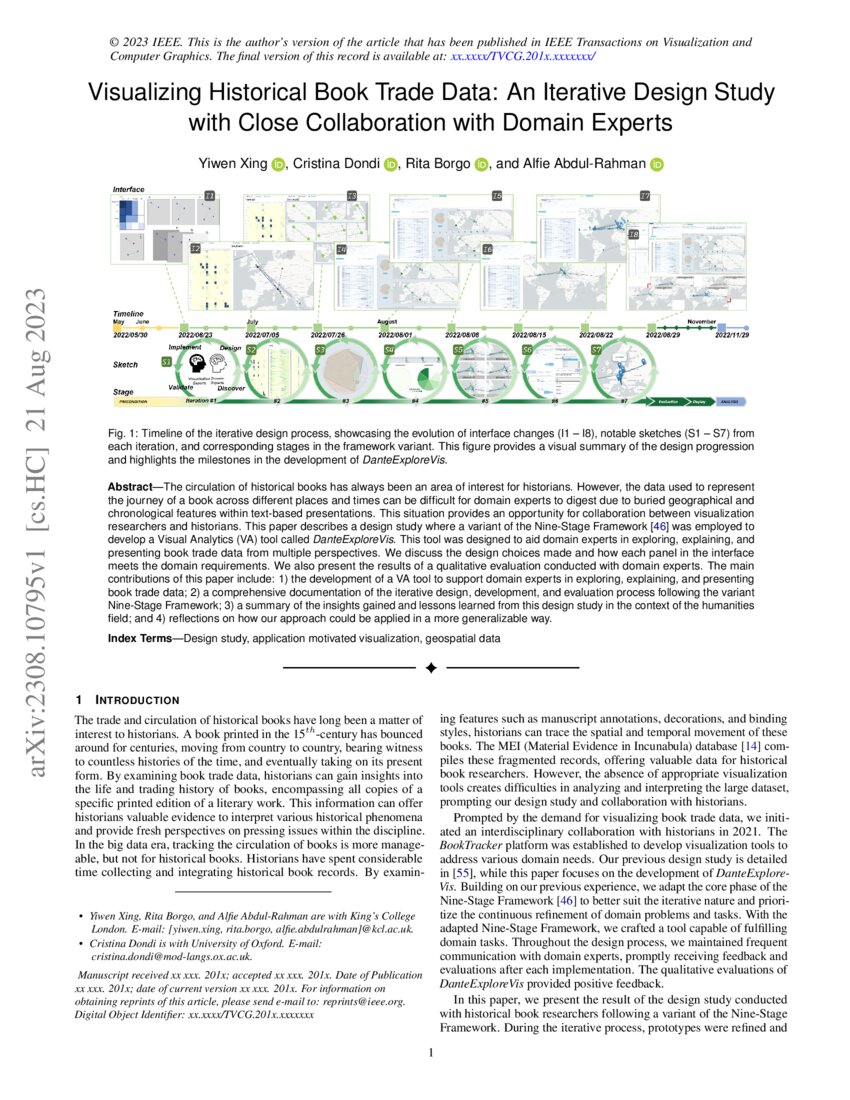 Visualizing Historical Book Trade Data: An Iterative Design Study with ...