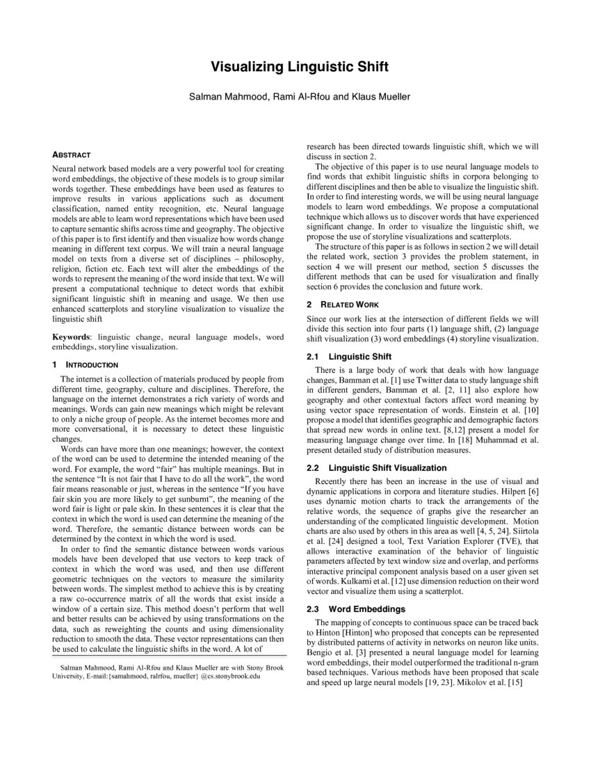 Visualizing Linguistic Shift | DeepAI