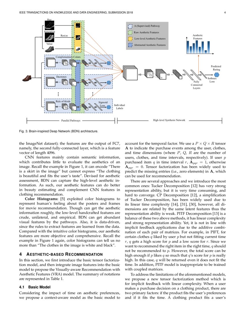 Visually-aware Recommendation with Aesthetic Features | DeepAI