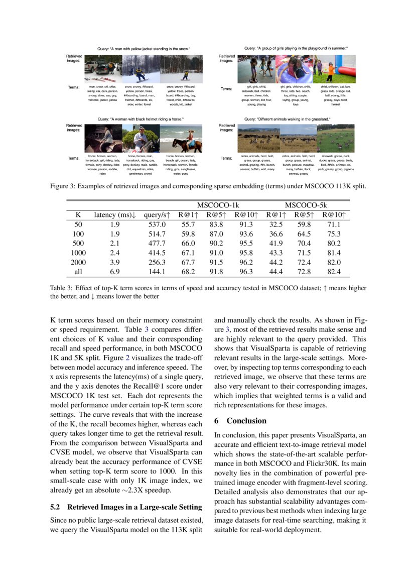 VisualSparta: Sparse Transformer Fragment-level Matching for Large ...